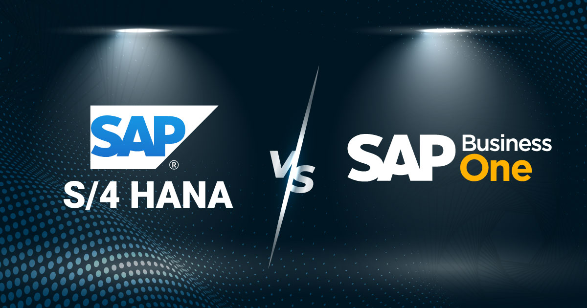 so sanh sap business one và sap s4 hana